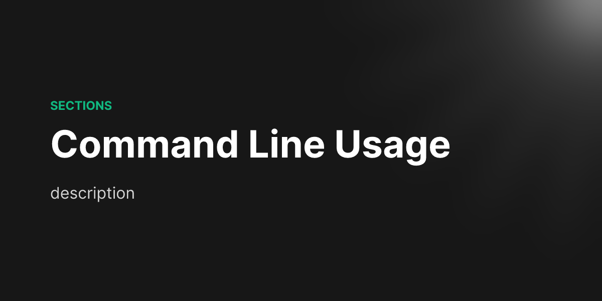 Command Line Usage - Inductiva.AI