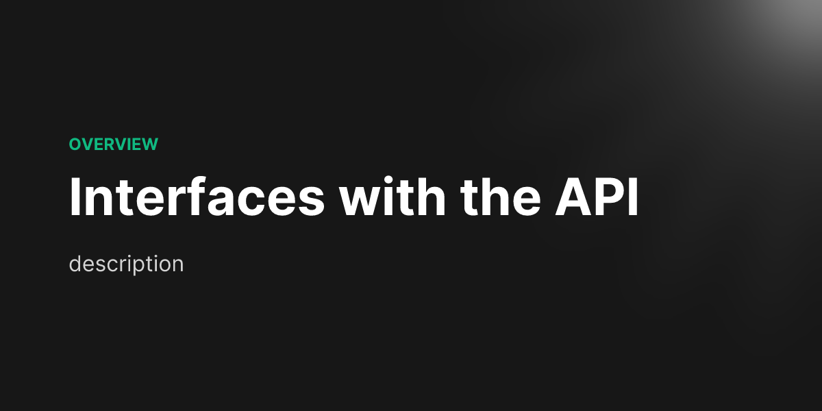 Interfaces with the API - Inductiva.AI