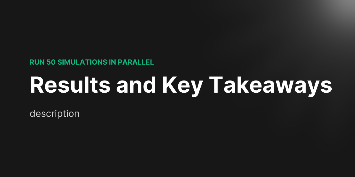 Results and Key Takeaways - Inductiva.AI