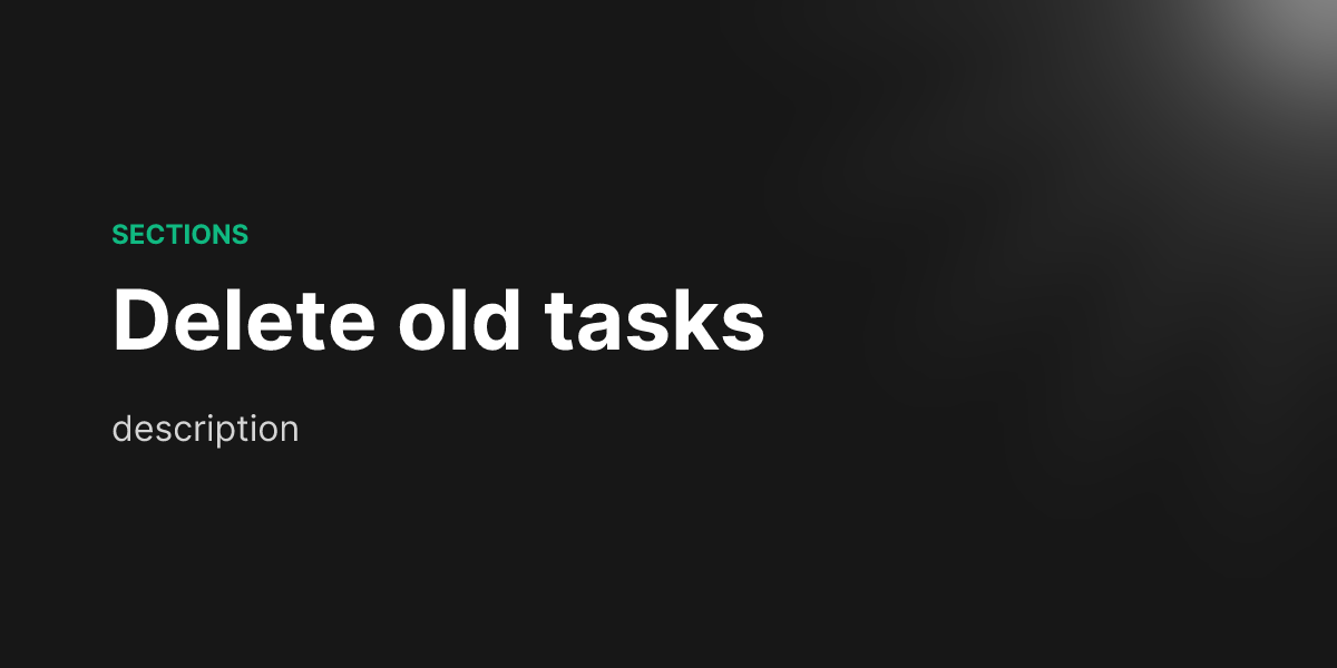 Delete old tasks - Inductiva.AI